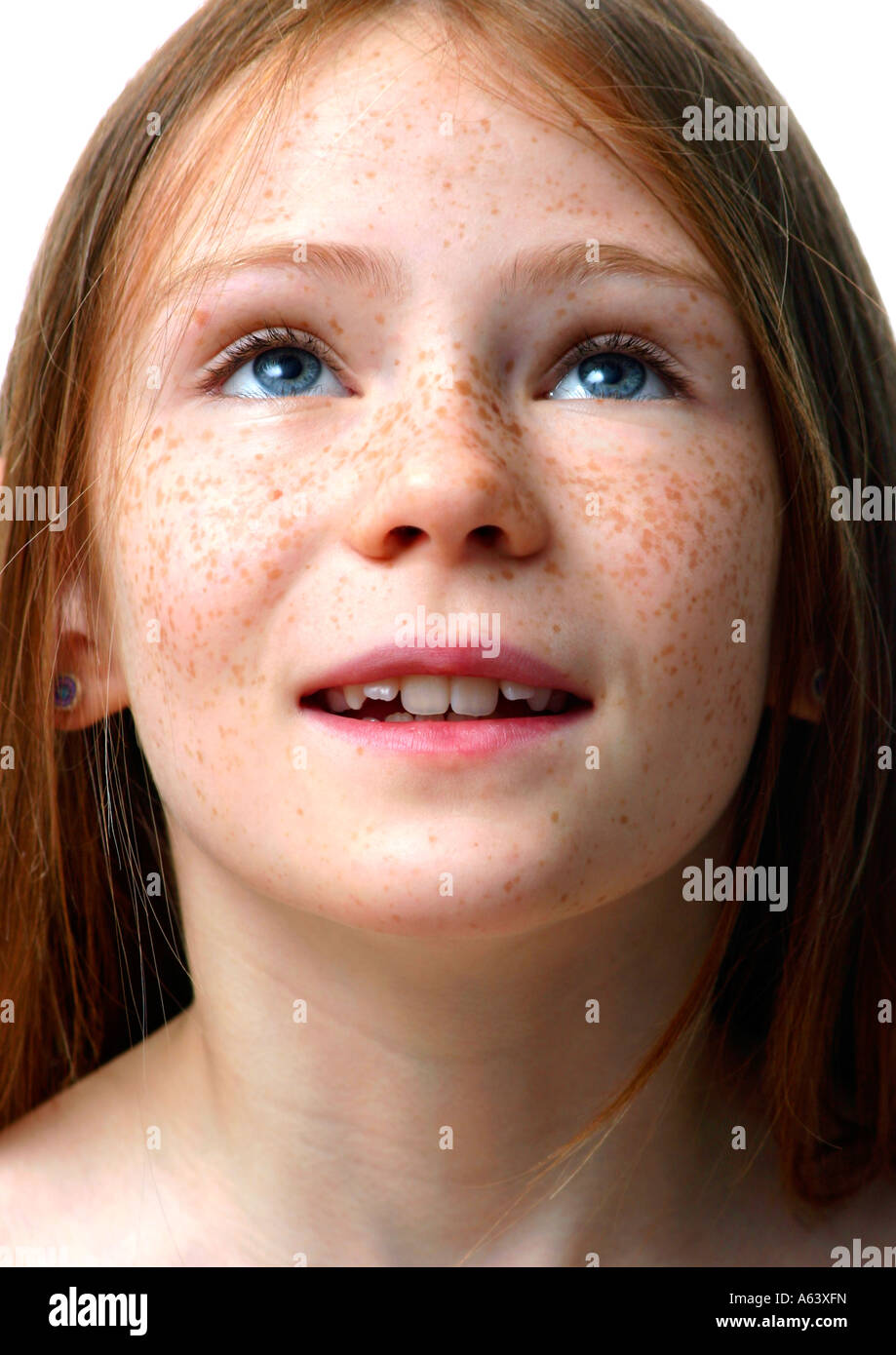 young girl's face Stock Photo - Alamy