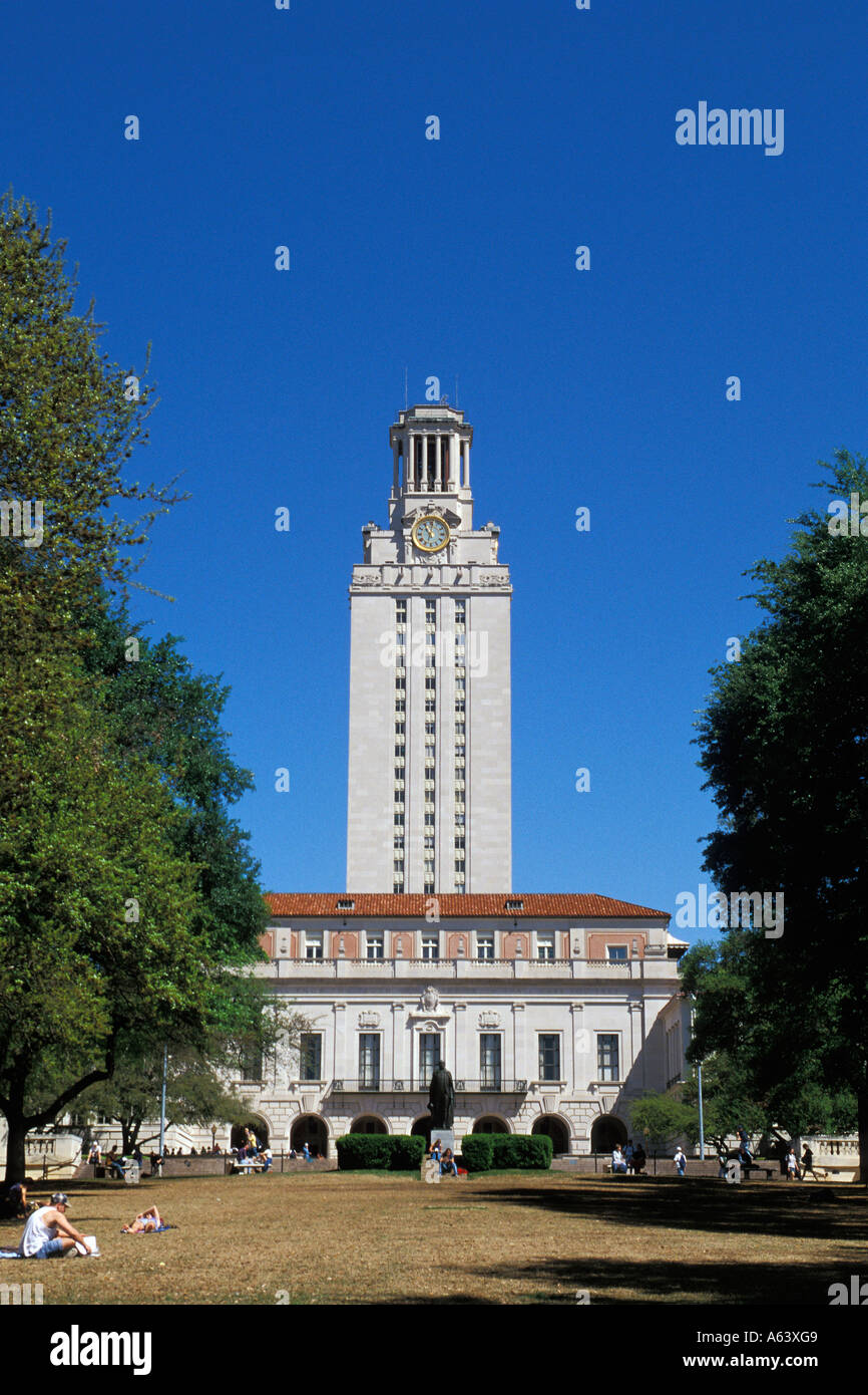 Administration Building Tower At University Of Texas Austin Texas Stock ...
