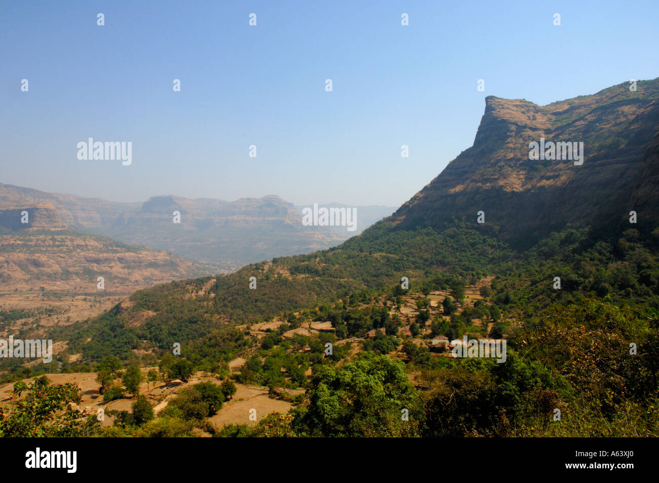 Takmak tok Raigad fort Stock Photo - Alamy
