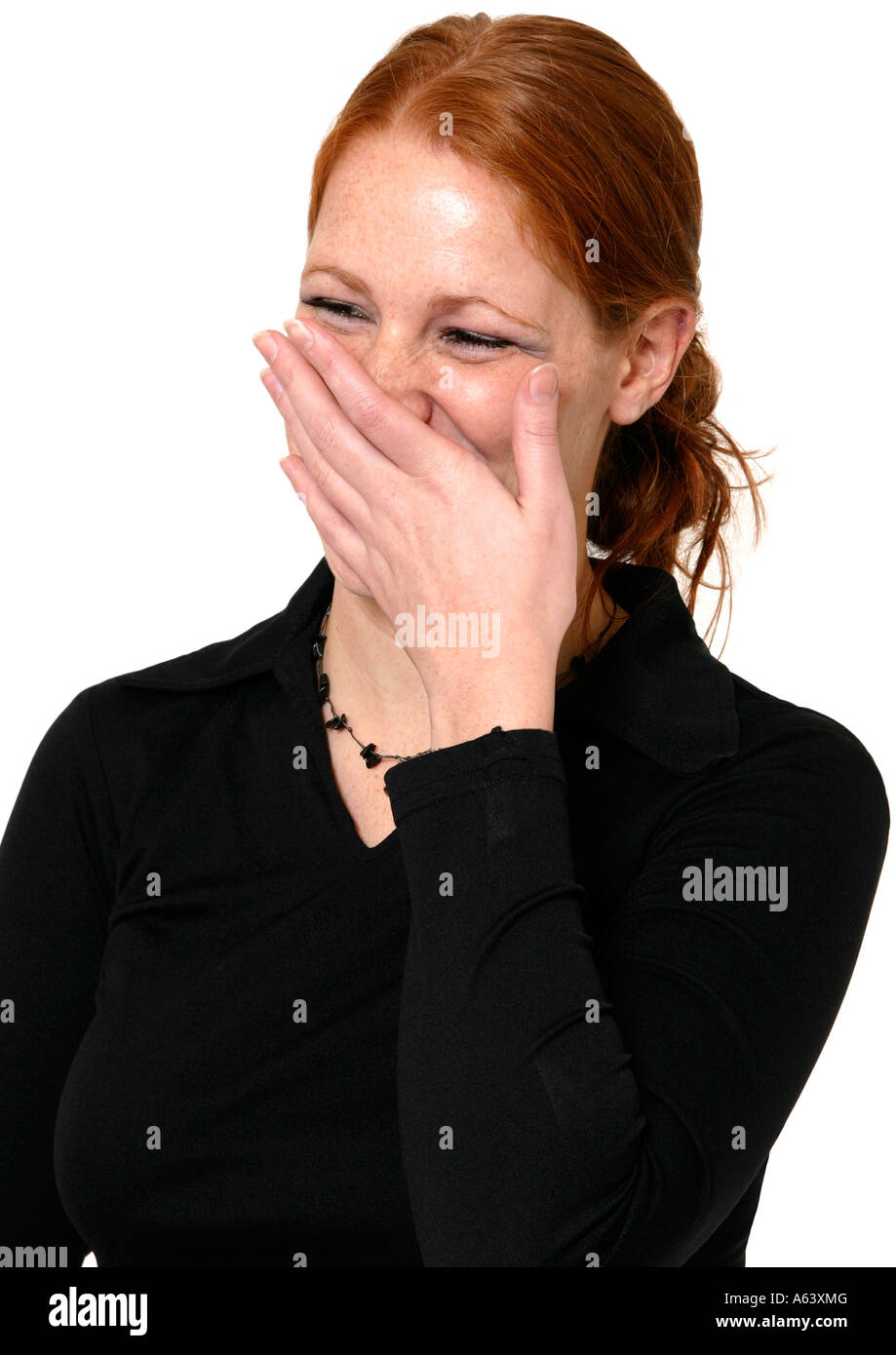 Embarassed woman hi-res stock photography and images - Alamy