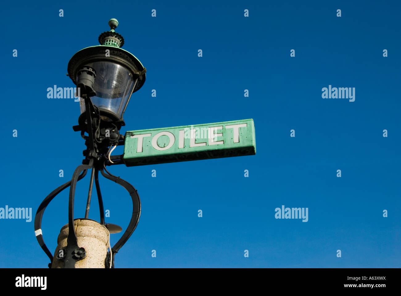Public Convenience Sign In Copenhagen Stock Photo - Alamy