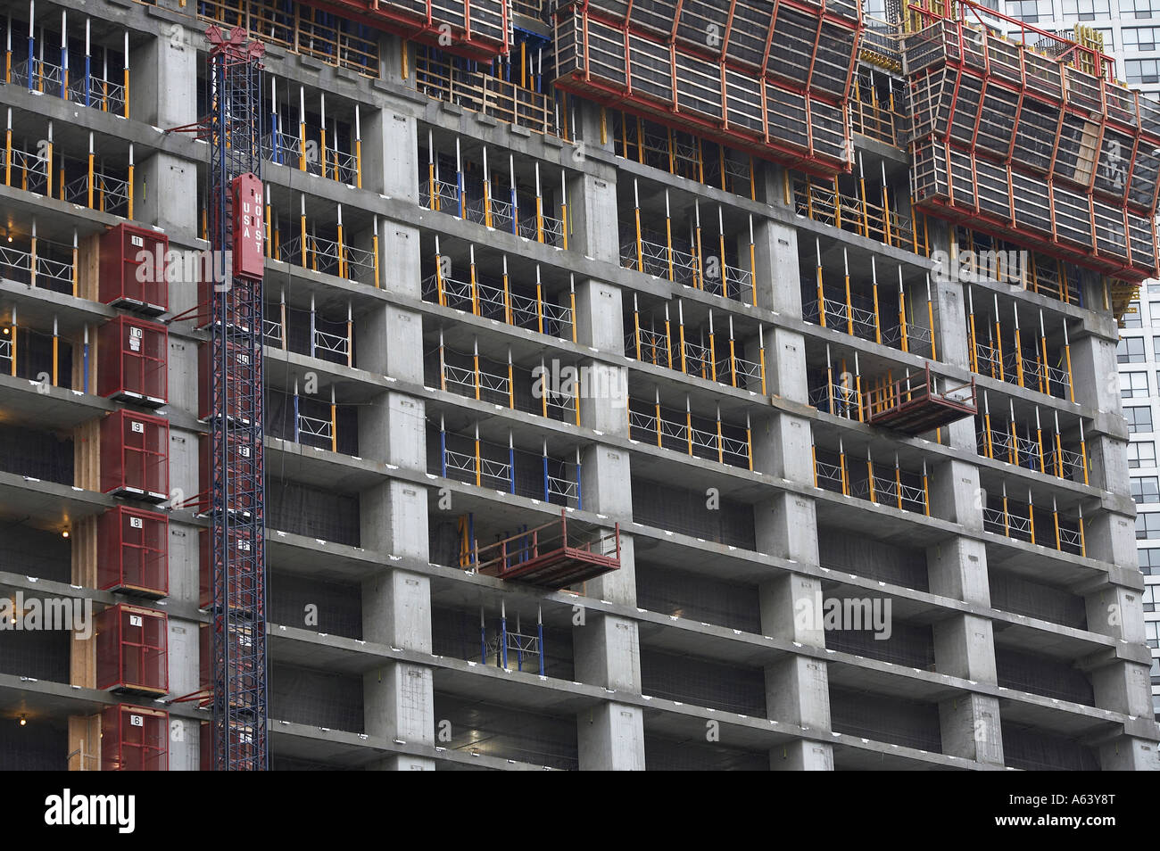 Building Construction in Chicago Stock Photo - Alamy