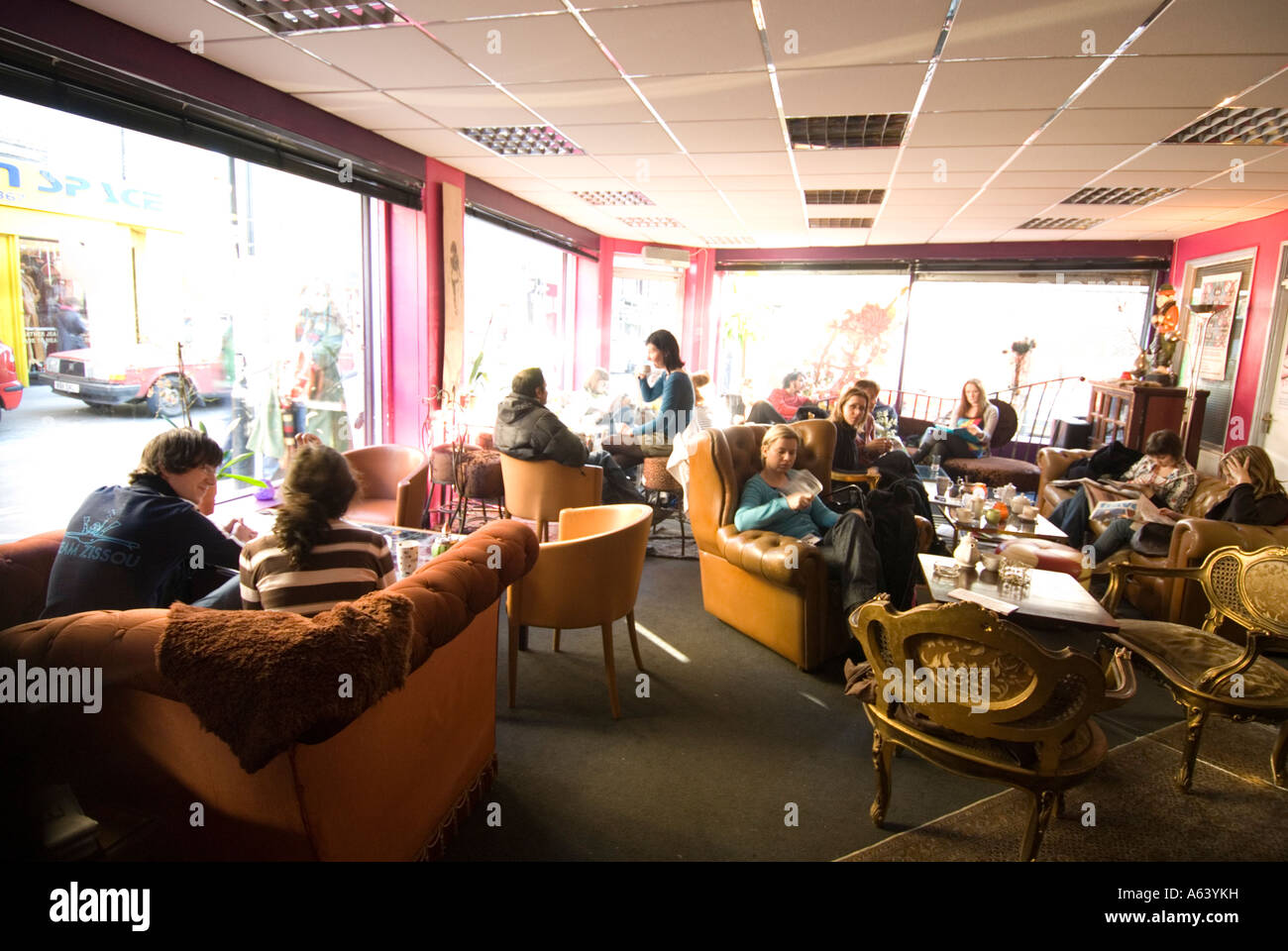 Inside cool cafe london hi-res stock photography and images - Alamy