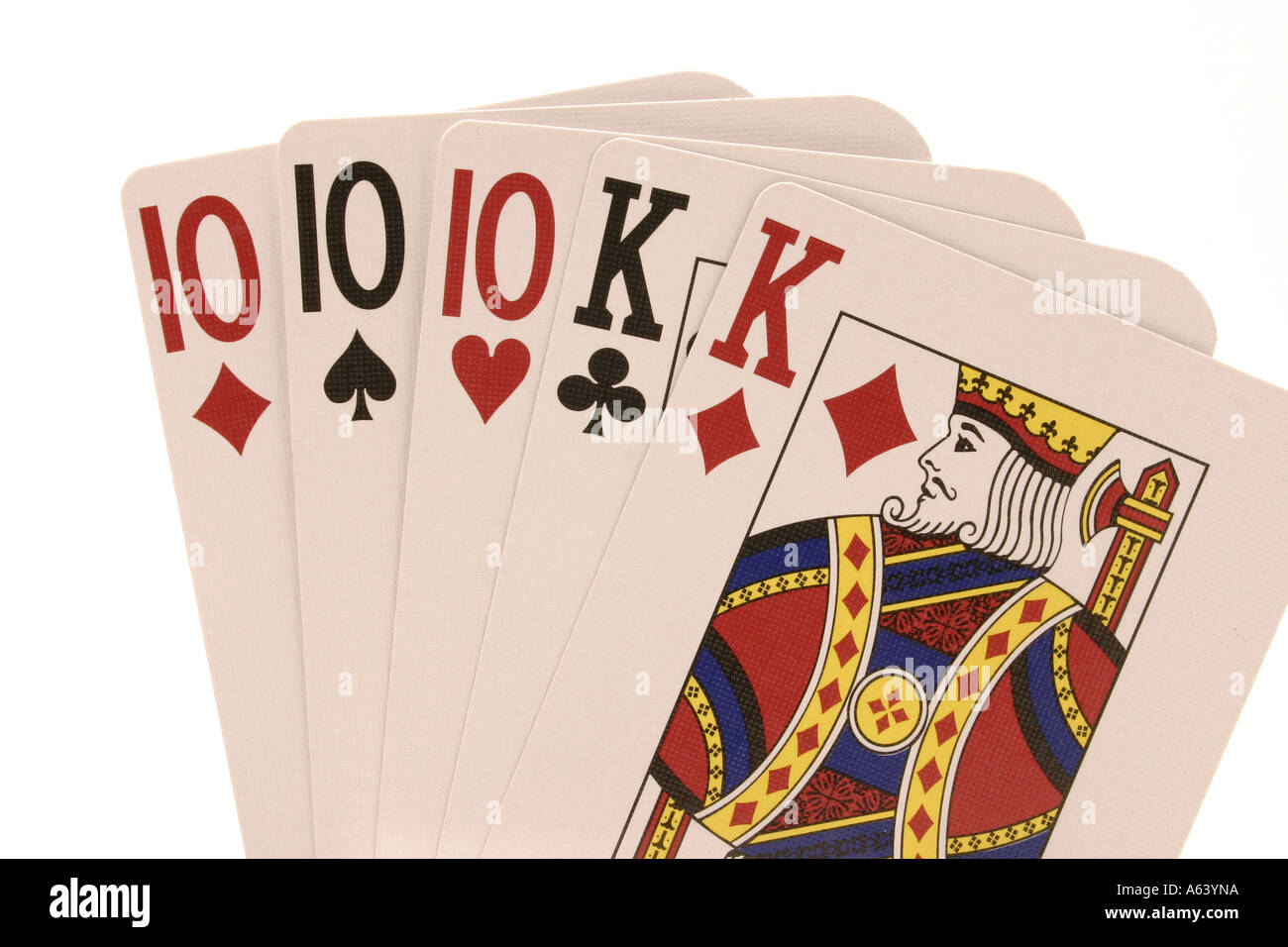 Three ten and two king suit Stock Photo - Alamy