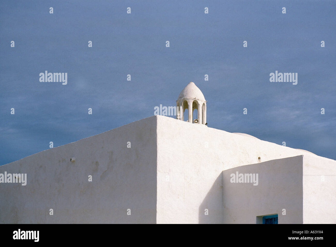 Tunisia, Djerba, Whitewashed building Stock Photo - Alamy