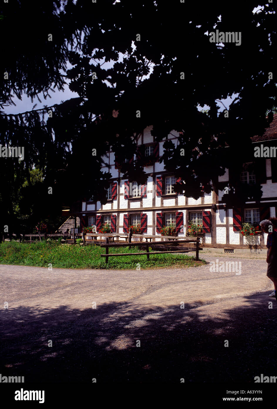 framework farmhouse outdoor village museum of ballenberg region of ...