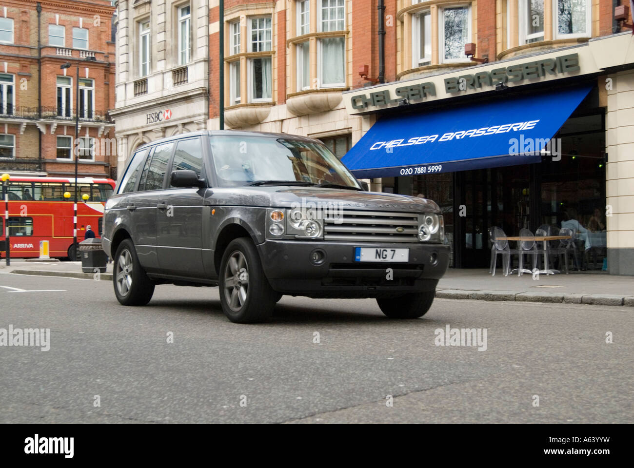Large 4x4 Range Rover car in London England UK Stock Photo - Alamy