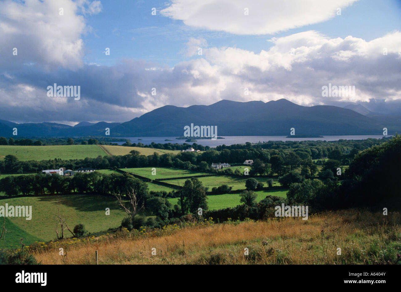 countryside region of ring of kerry near village of killarney county of ...