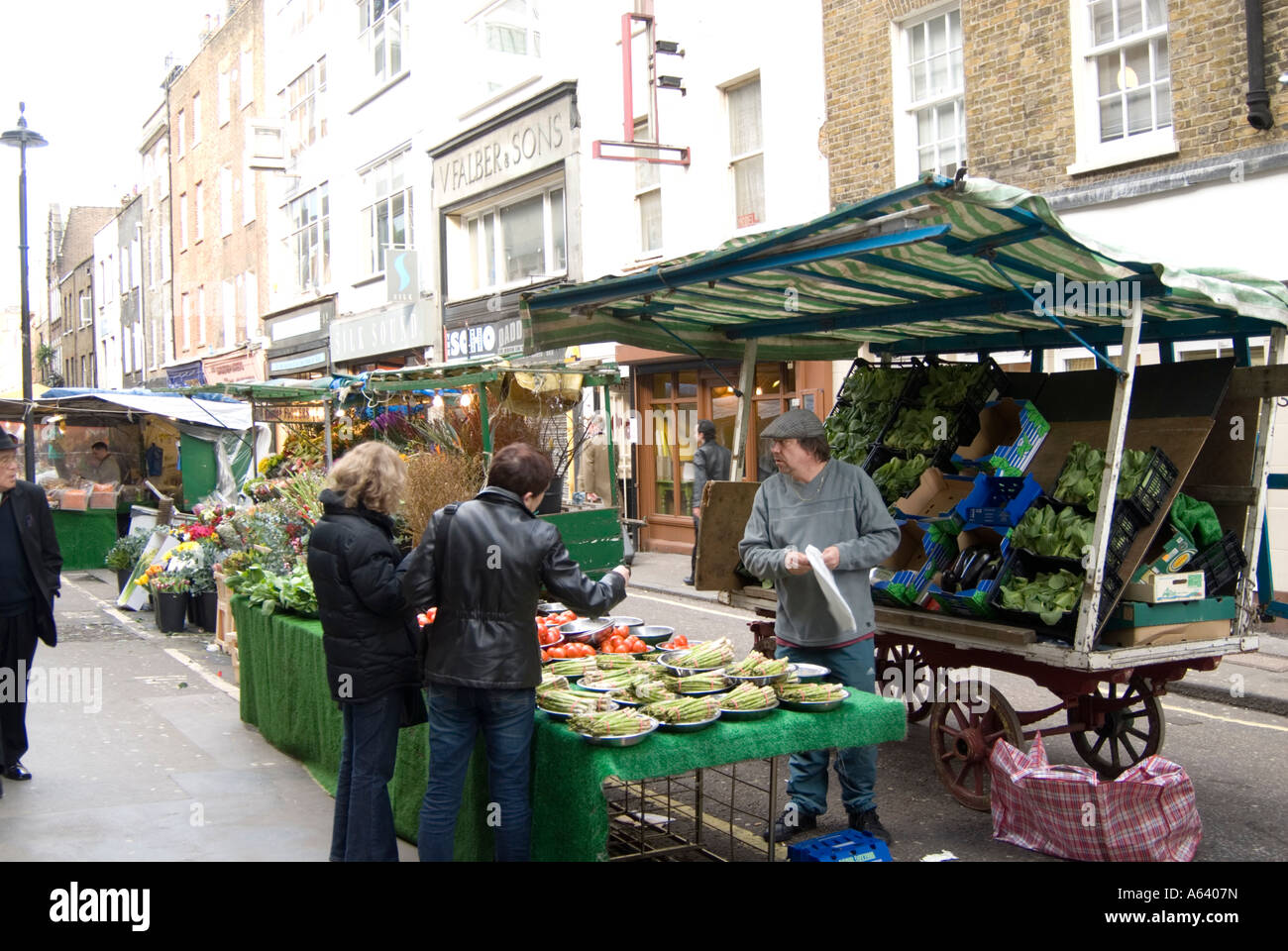 Vegetable stall in Berwick Street market, London UK Stock Photo - Alamy