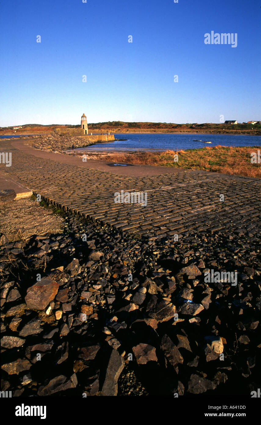Port logan sea wall lighthouse hi-res stock photography and images - Alamy