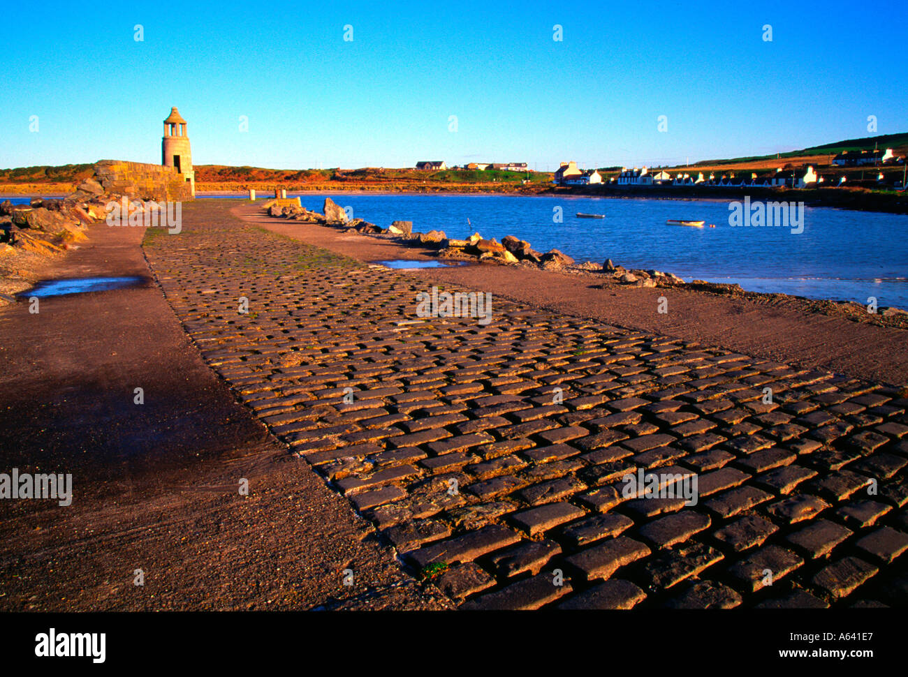 Port logan sea wall lighthouse hi-res stock photography and images - Alamy