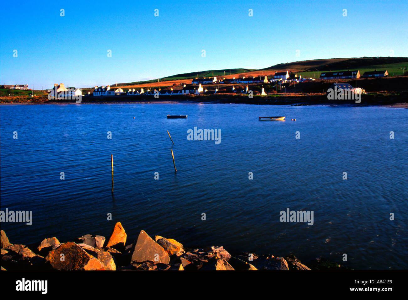 Port Logan Bay Stock Photo - Alamy
