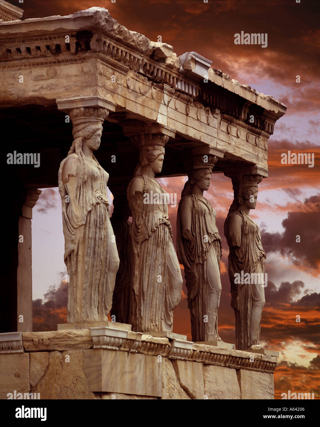 The porch of the Caryatids, Parthenon, Athens, Greece Stock Photo - Alamy