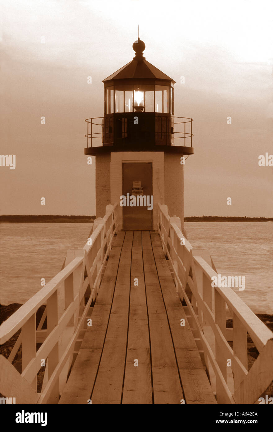 Marshall Point Lighthouse Port Clyde Maine USA Stock Photo - Alamy