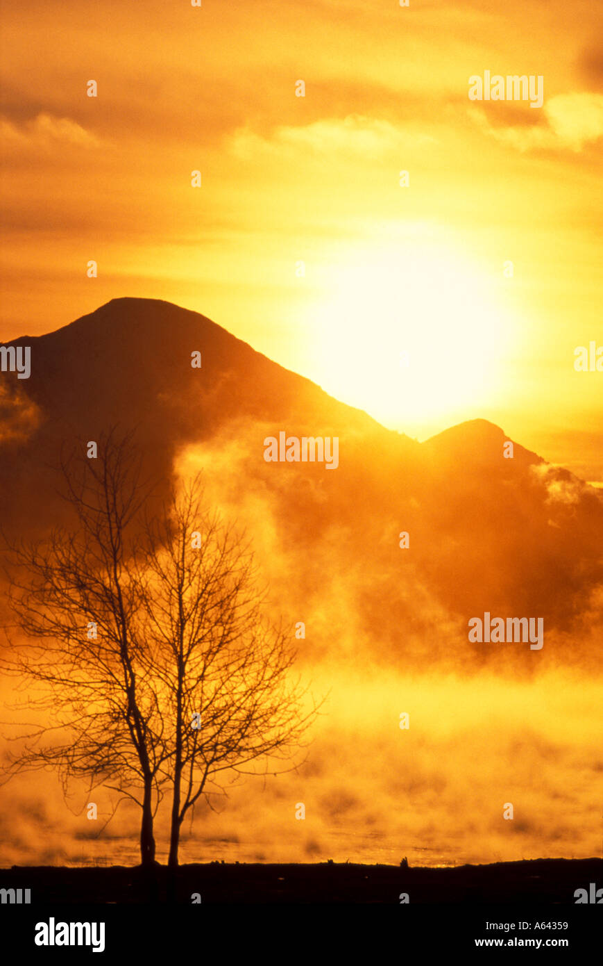 Winter Sunrise on Resurrection Bay Seward Alaska Stock Photo - Alamy