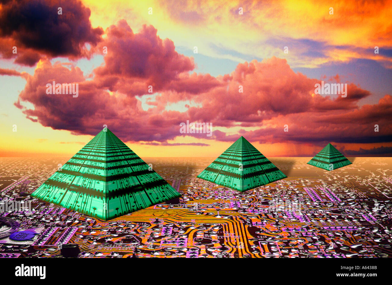 Monuments to Technology Stock Photo - Alamy