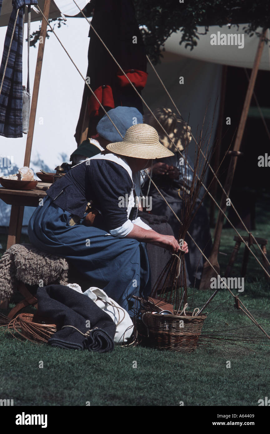 Medieval Basket Weaving Stock Photo - Alamy