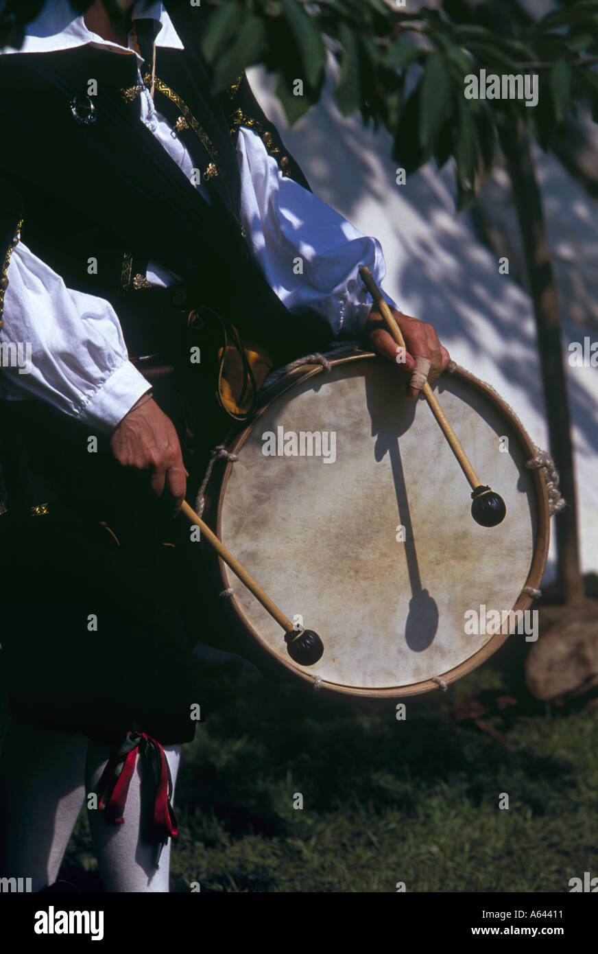 Drummer in jacobite costume Stock Photo - Alamy