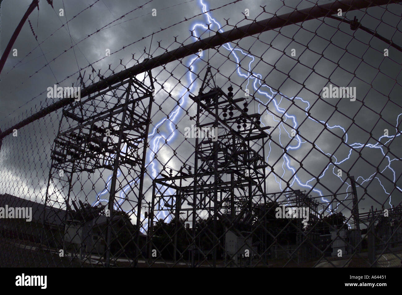 Substation lightning hi-res stock photography and images - Alamy