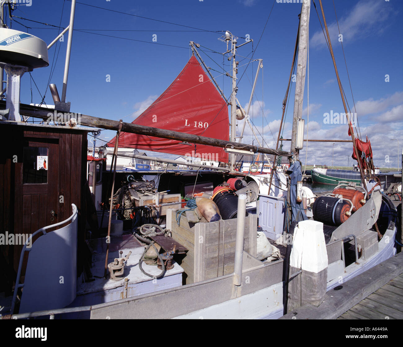 Deck of Danish Fishing Boat Stock Photo - Alamy