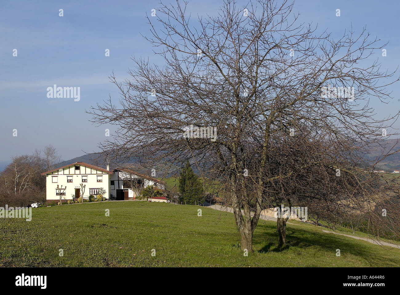A TYPICAL COUNTRY HOUSE IN AIA GUIPUZCOA EUZKADI BASQUE COUNTRY SPAIN ...