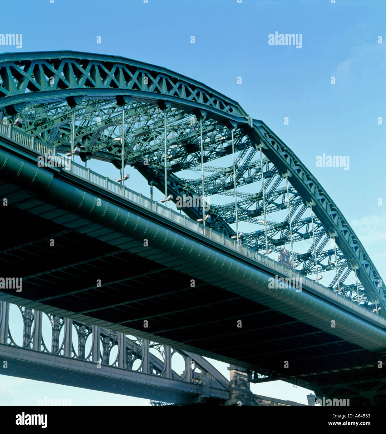 Detail of Wearmouth Bridge, Sunderland, Tyne and Wear, England, UK ...
