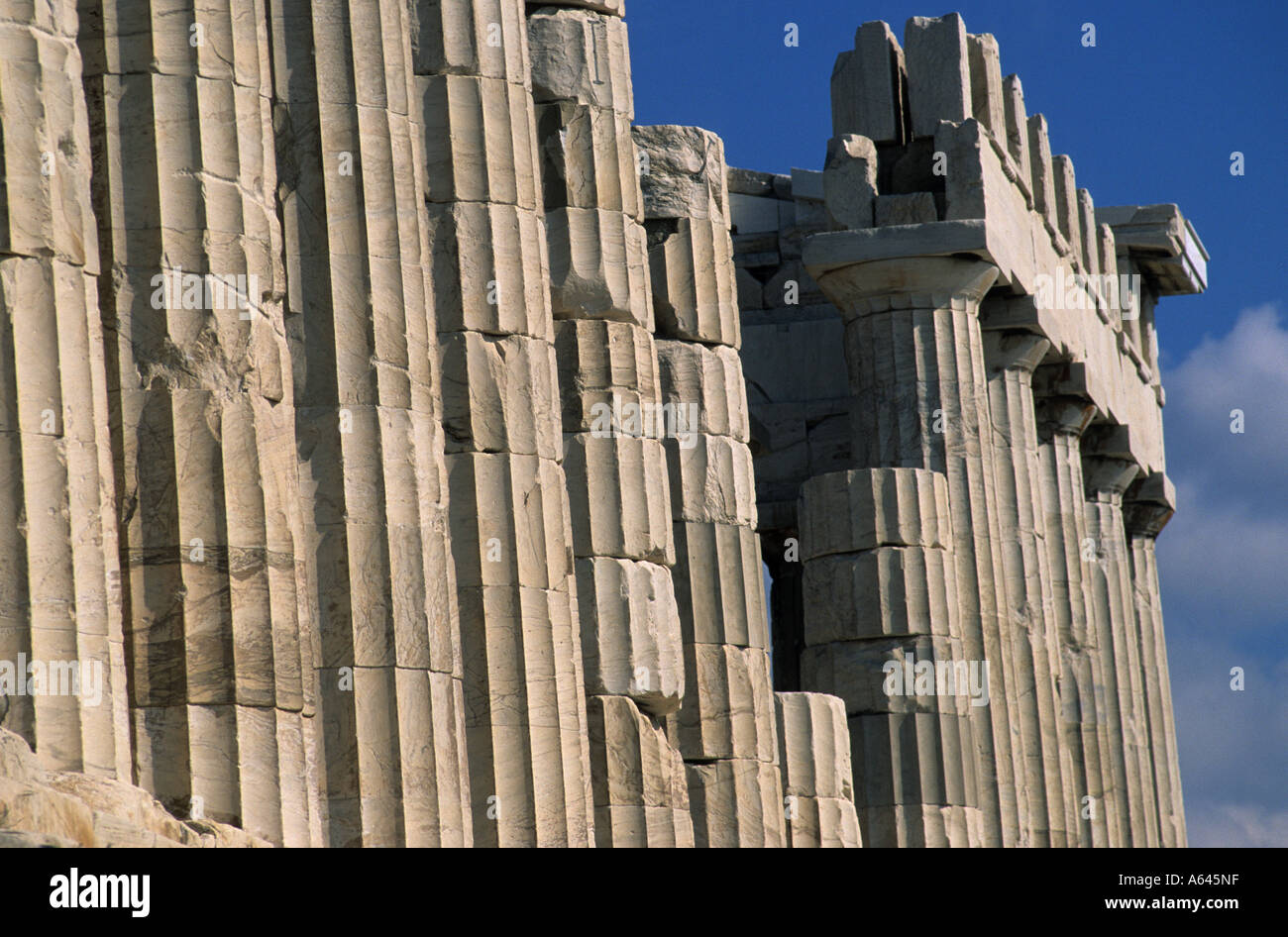 greek columns Acropolis Parthenon Stock Photo - Alamy