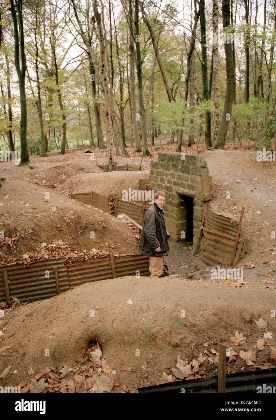 First world war trenches near Ypres Stock Photo - Alamy