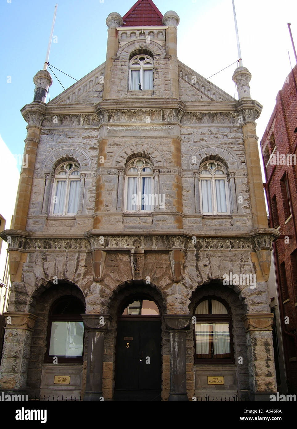 The Historic Consulate Fremantle Perth Western Australia Stock Photo ...