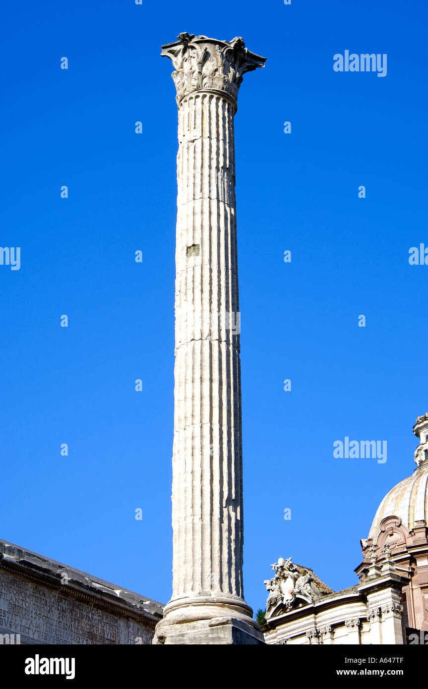 Column of Phocas Forum Romanum Rome Italy Stock Photo - Alamy