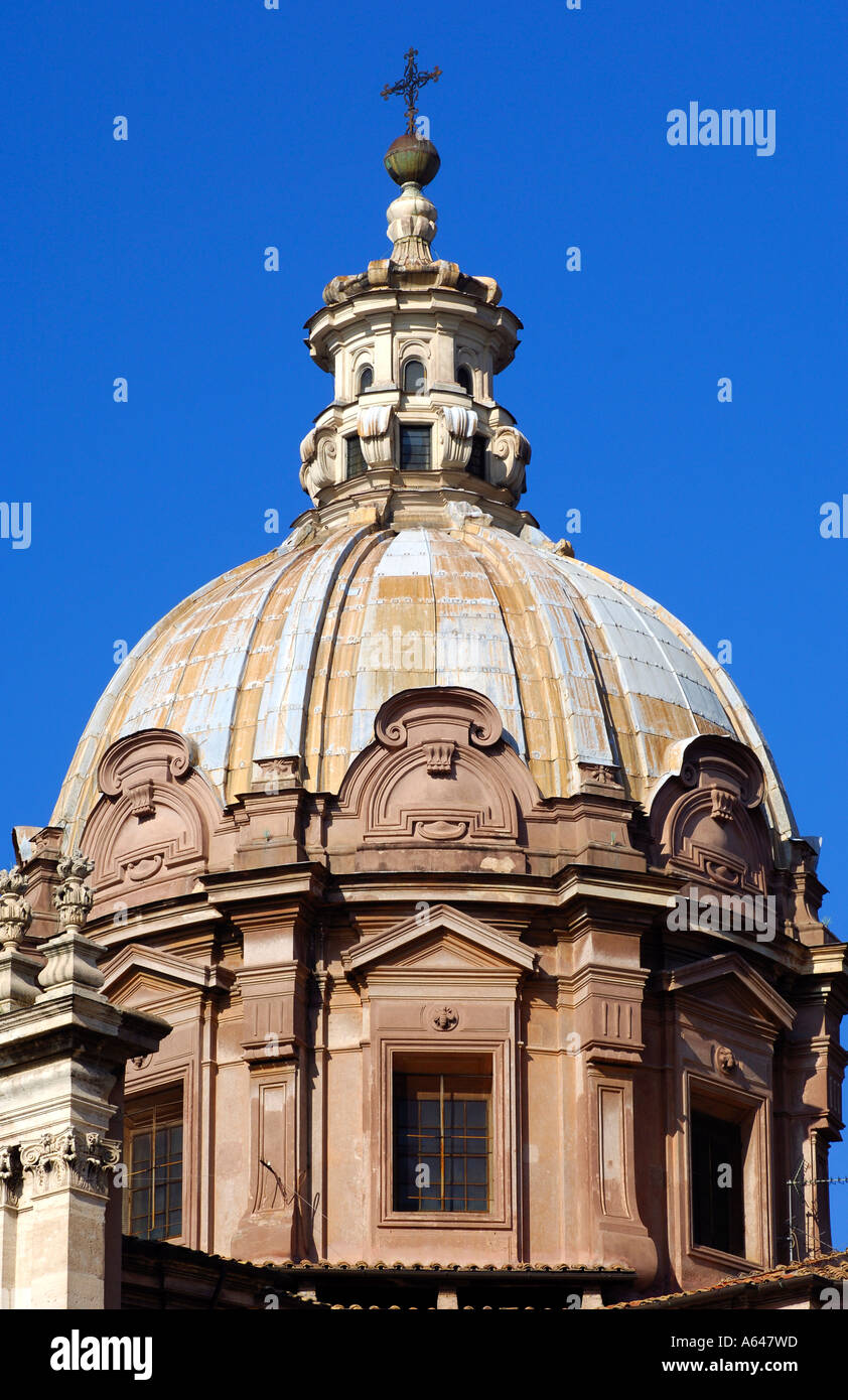 Dome of a catholic church Rome Italy Stock Photo - Alamy