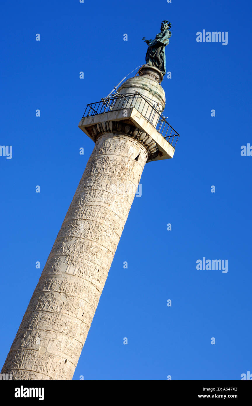 Classical Trajan's Column Rome Italy Stock Photo - Alamy