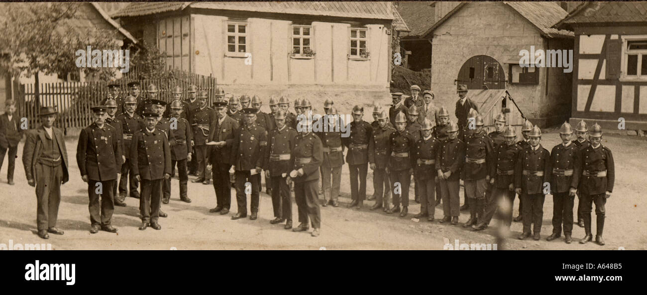 firemen fire service group of men historical year 1900 fire hose ...