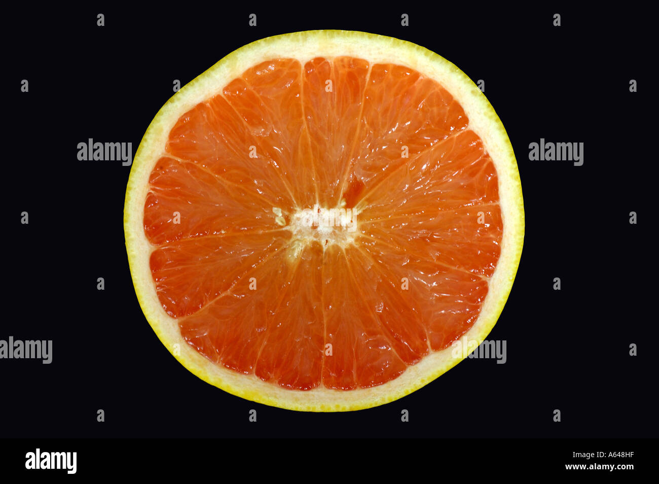 Cross-section of an orange Stock Photo - Alamy