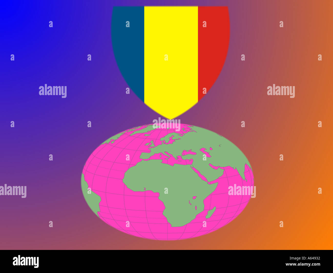 Chad emblem hi-res stock photography and images - Alamy