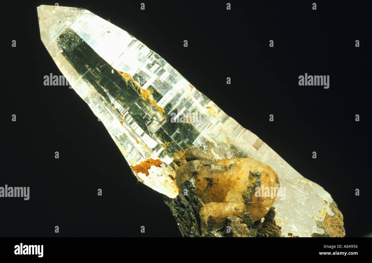 rock crystal bergkristall Stock Photo - Alamy