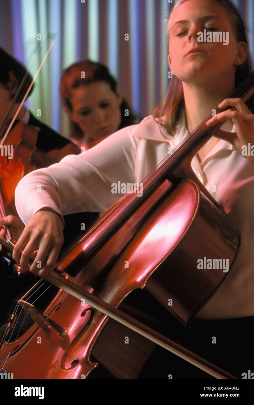 High School string ensemble Stock Photo - Alamy