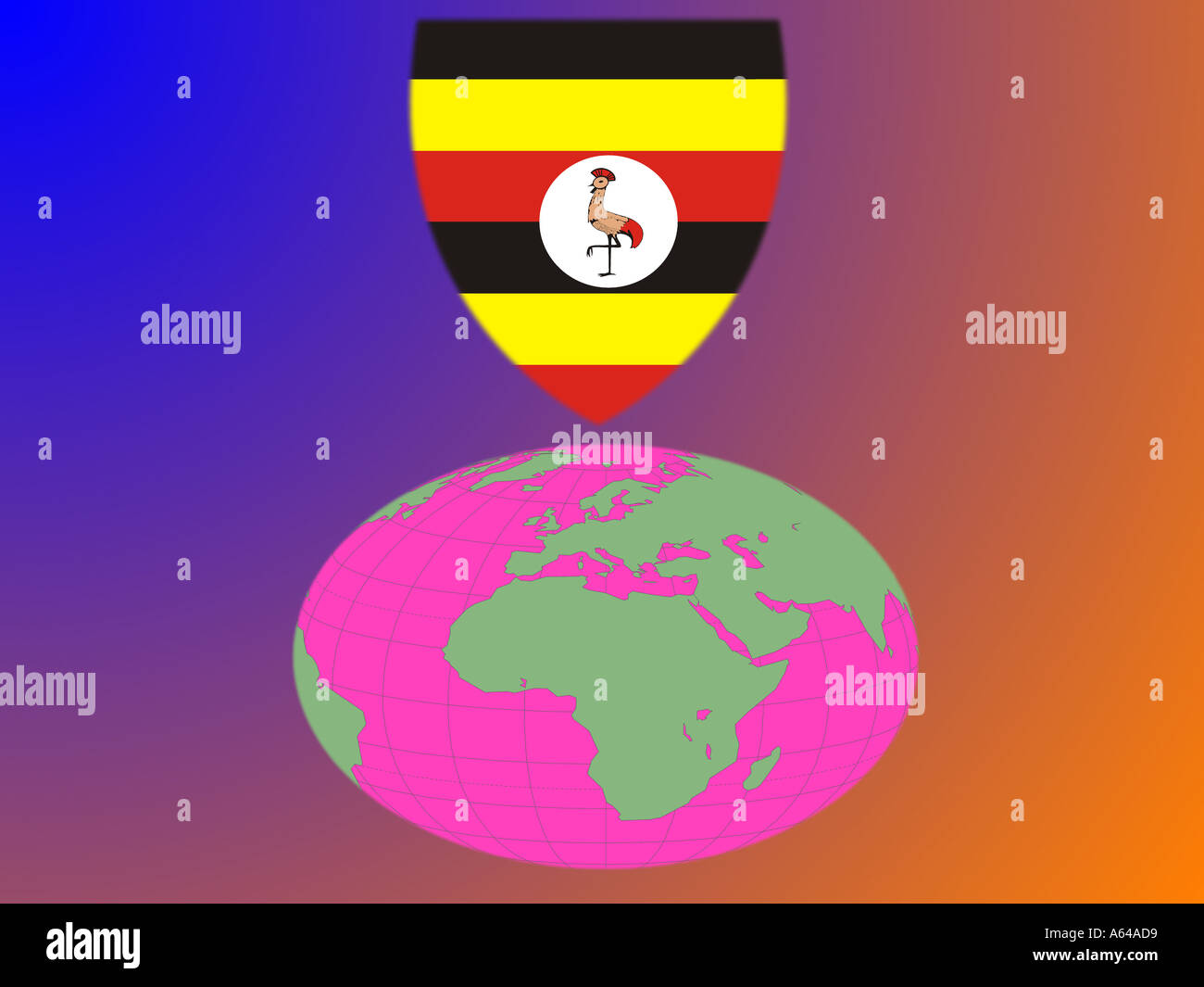 Emblem of uganda hi-res stock photography and images - Alamy