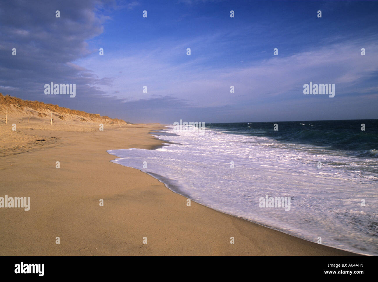Ocean surf at the "Cape Cod National Seashore" "Cape Cod" MA USA Stock ...