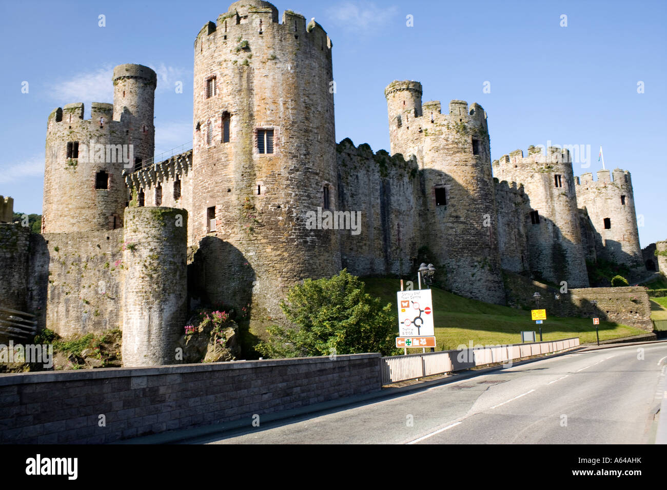 The castle in Conway,North Wales, United Kingdom Stock Photo - Alamy