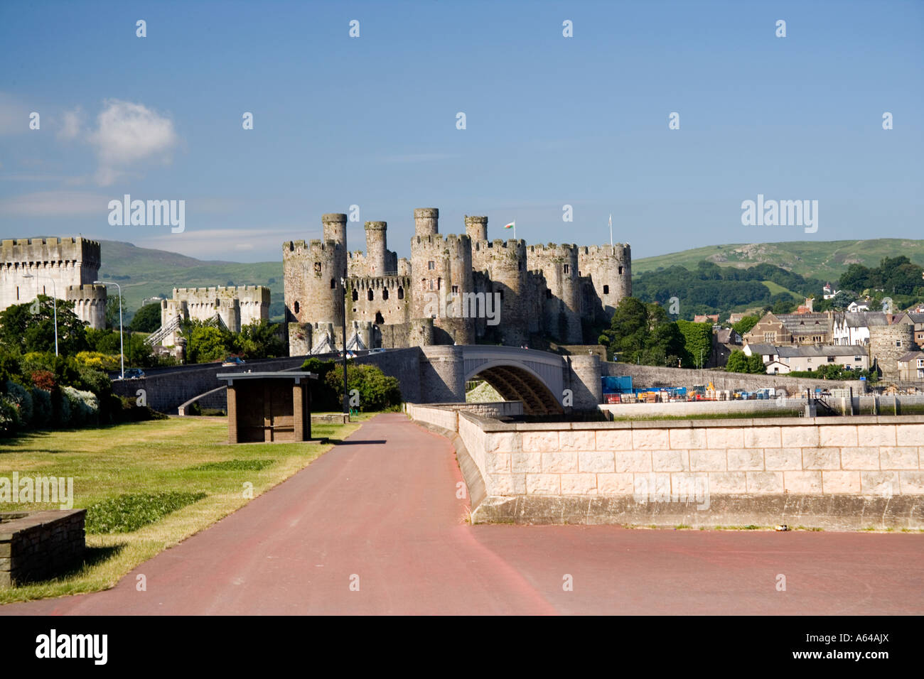 The castle in Conway,North Wales, United Kingdom Stock Photo - Alamy