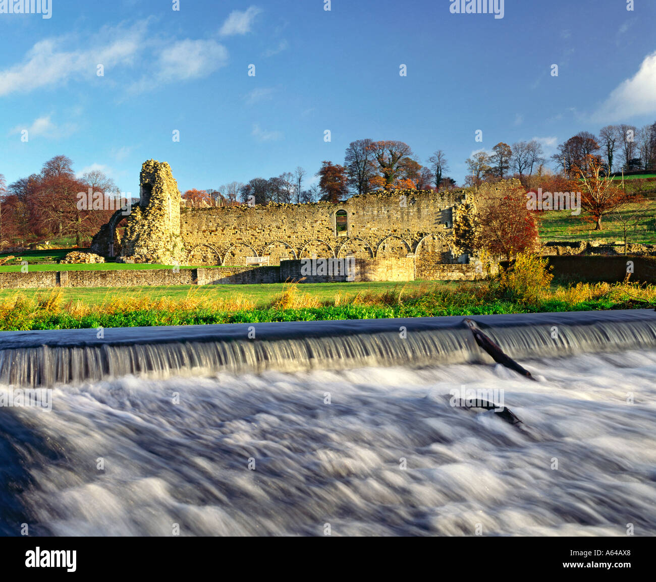 Kirkham priory in North Yorkshire Stock Photo - Alamy