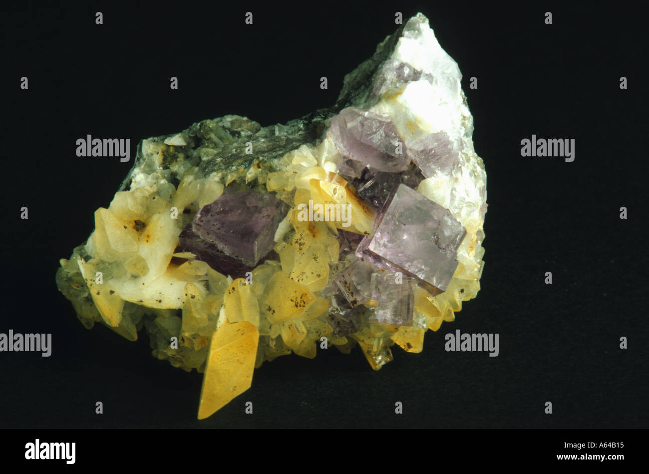 Fluorite with calcite hi-res stock photography and images - Alamy