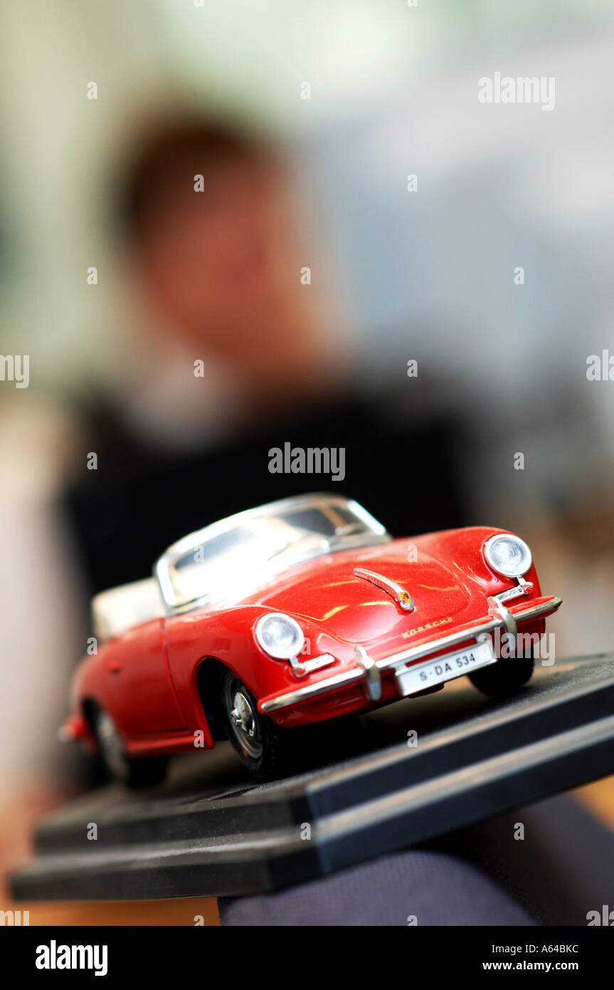 Model toy car Porsche 365 Stock Photo - Alamy