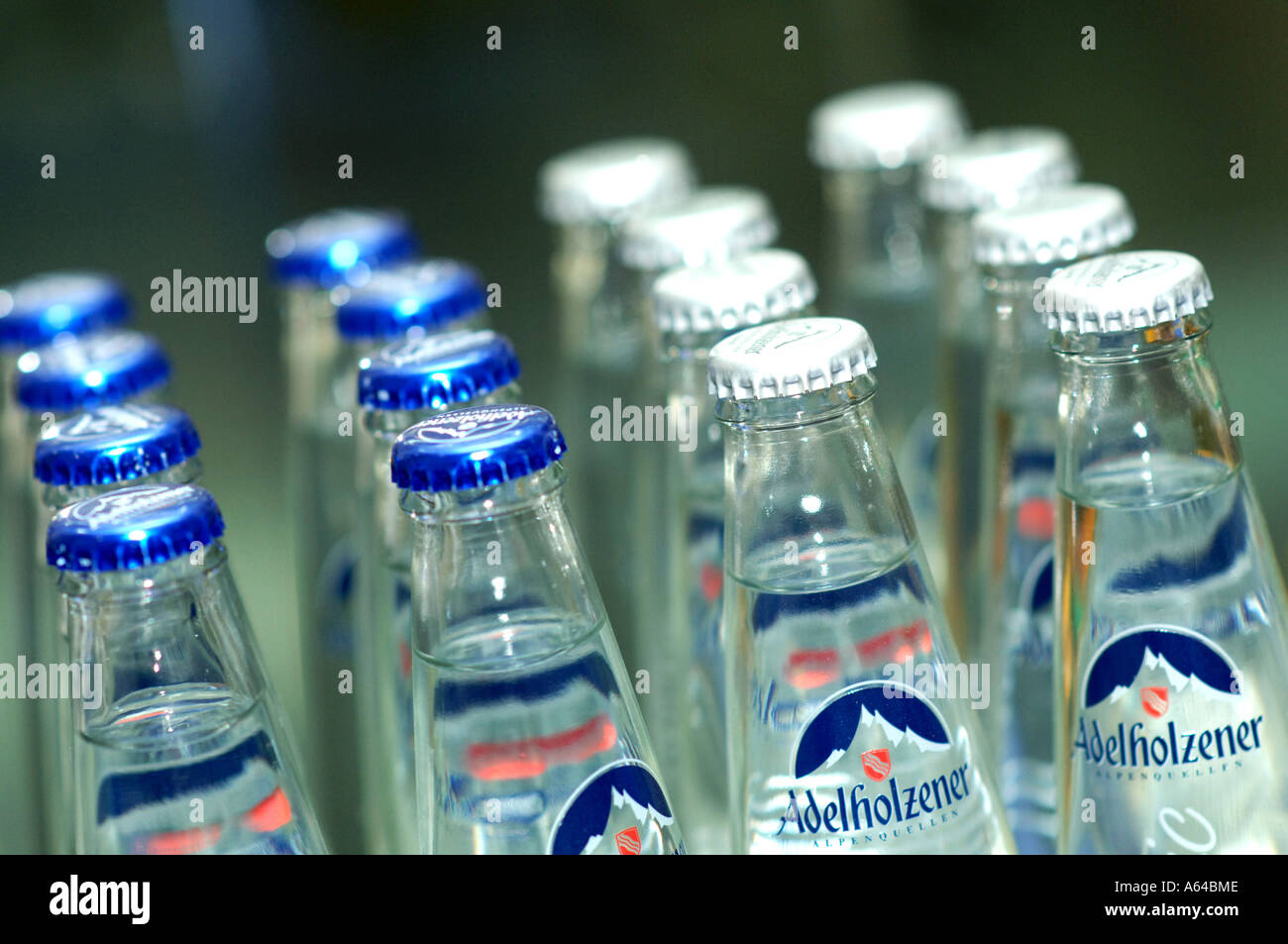 Mineral water bottles Stock Photo - Alamy