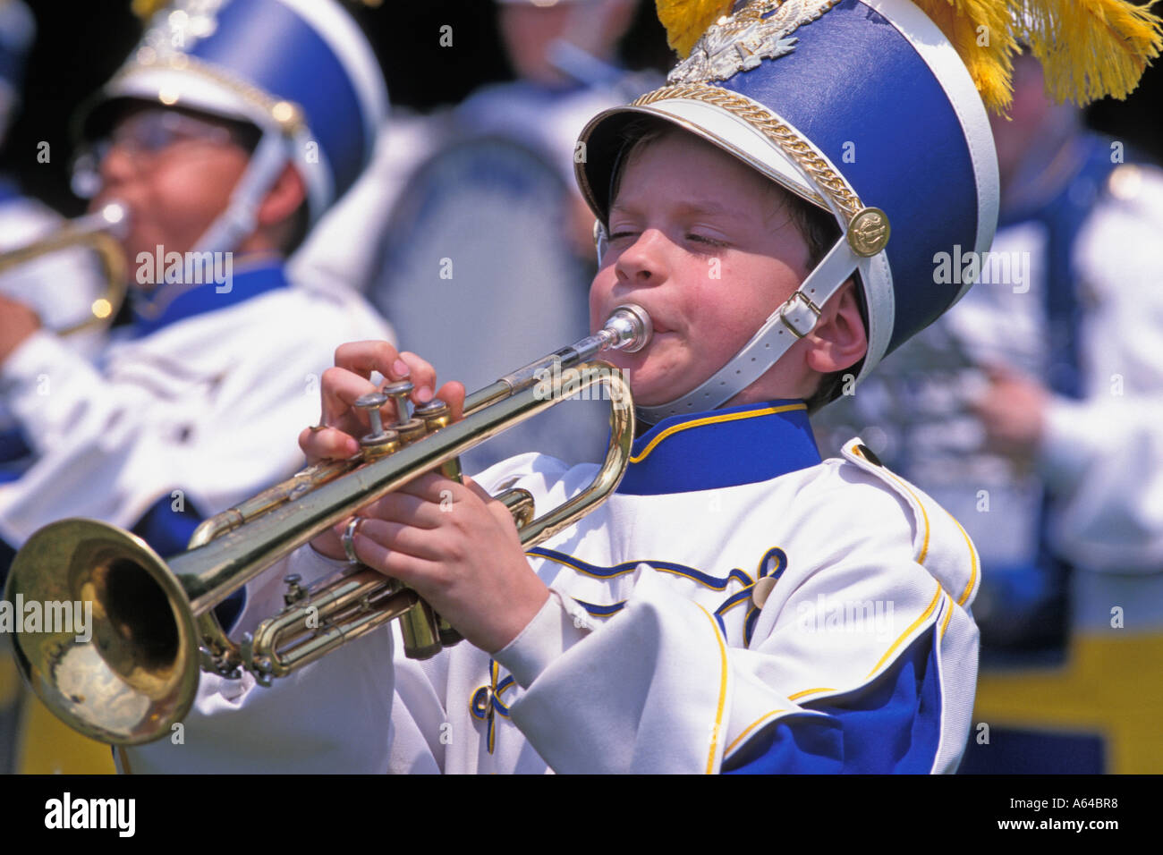 Boy marching with band hi-res stock photography and images - Alamy
