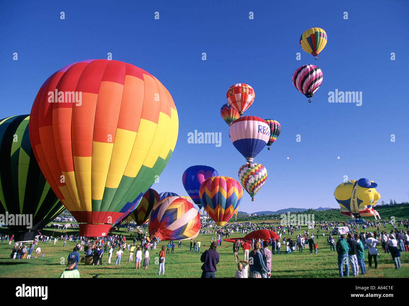 HOT AIR BALLOONING Stock Photo - Alamy