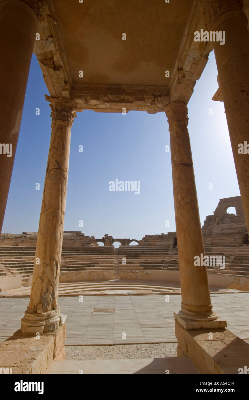 Roman theater of Sabrata, Libya Stock Photo - Alamy