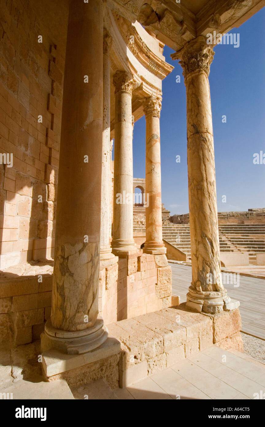 Roman theater sabrata libya hi-res stock photography and images - Alamy