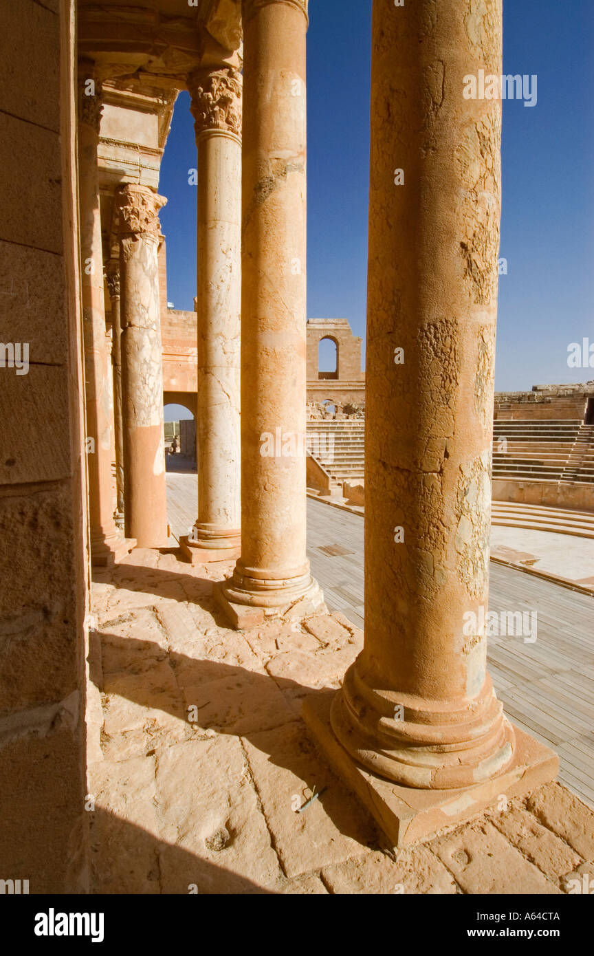 Roman theater of Sabrata, Libya Stock Photo - Alamy